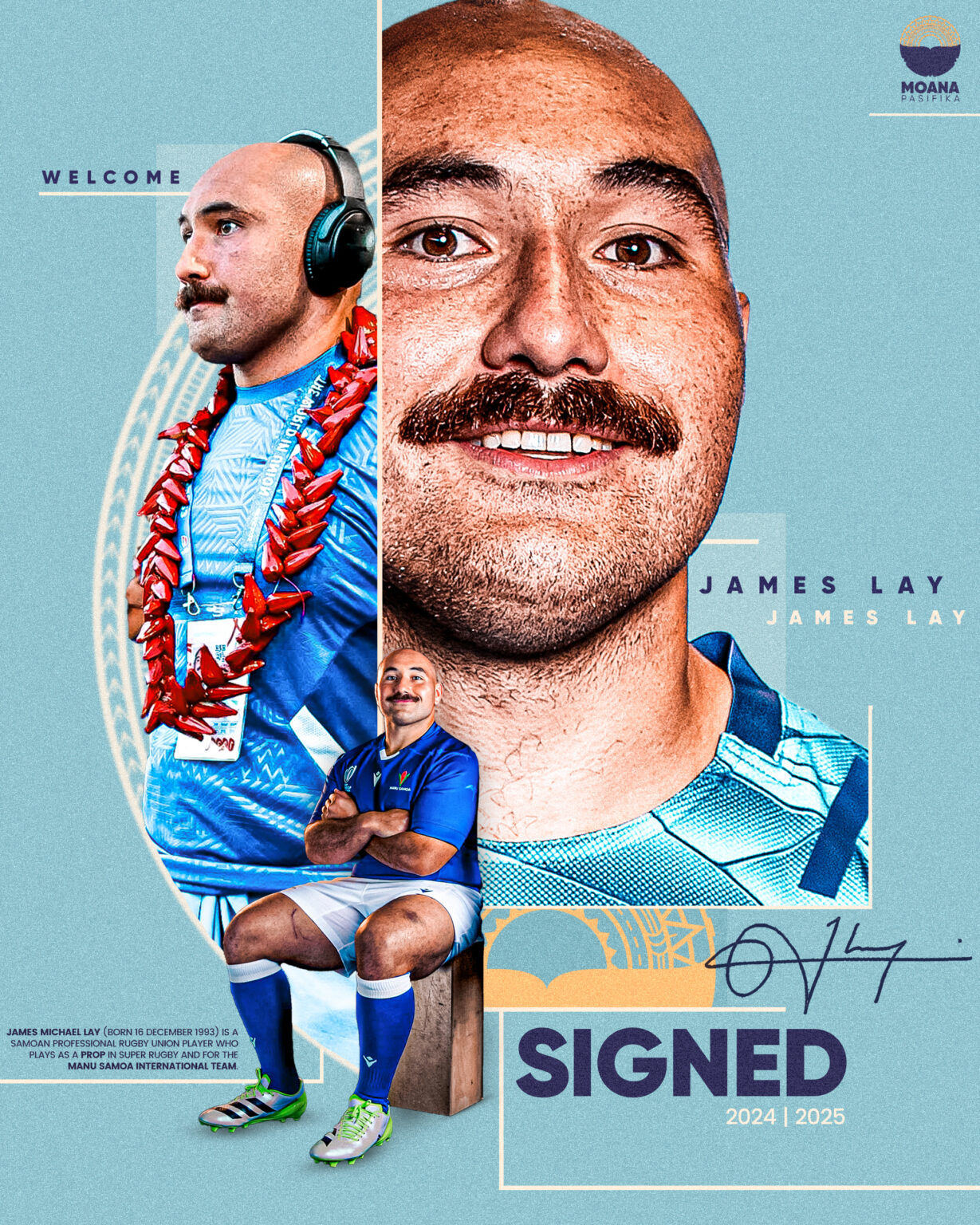 James Lay signed to Moana Pasifika – Moana Pasifika